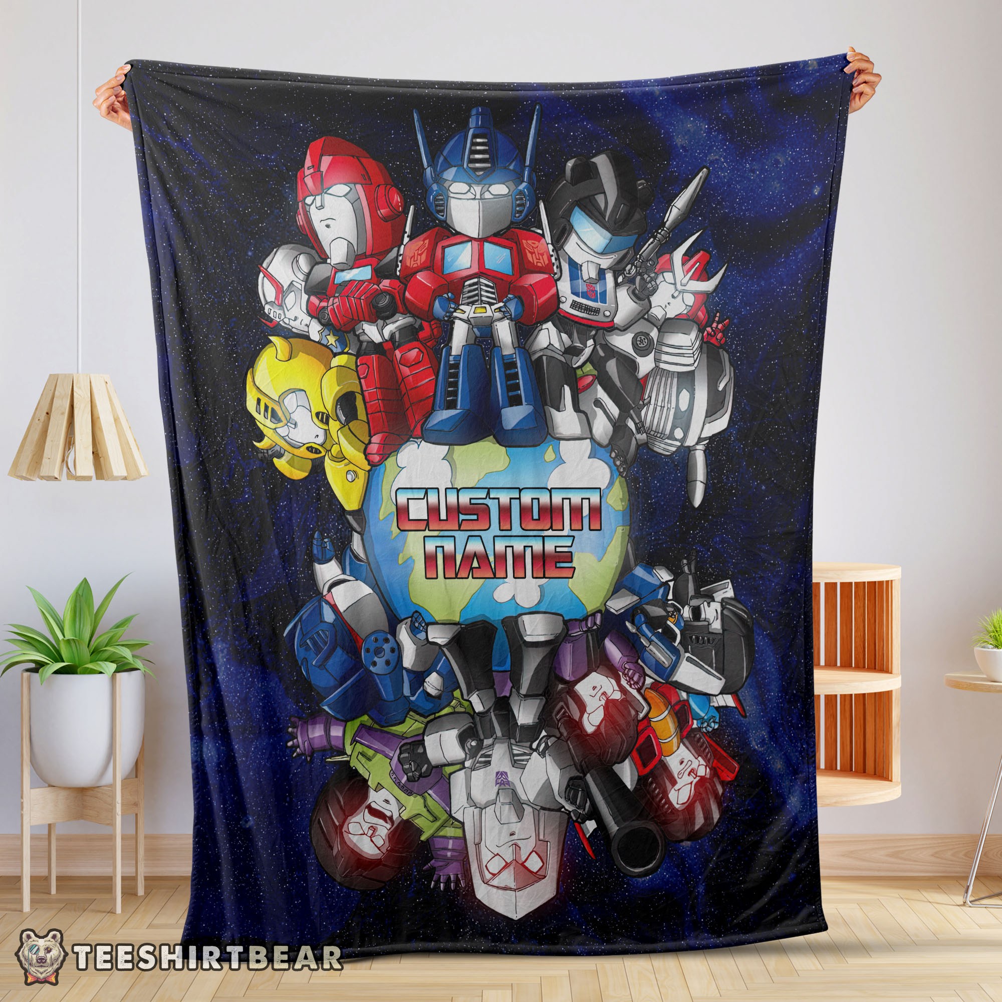 Hot Transformers Team Chibi Cute Fleece Blanket Customize Blanket ...